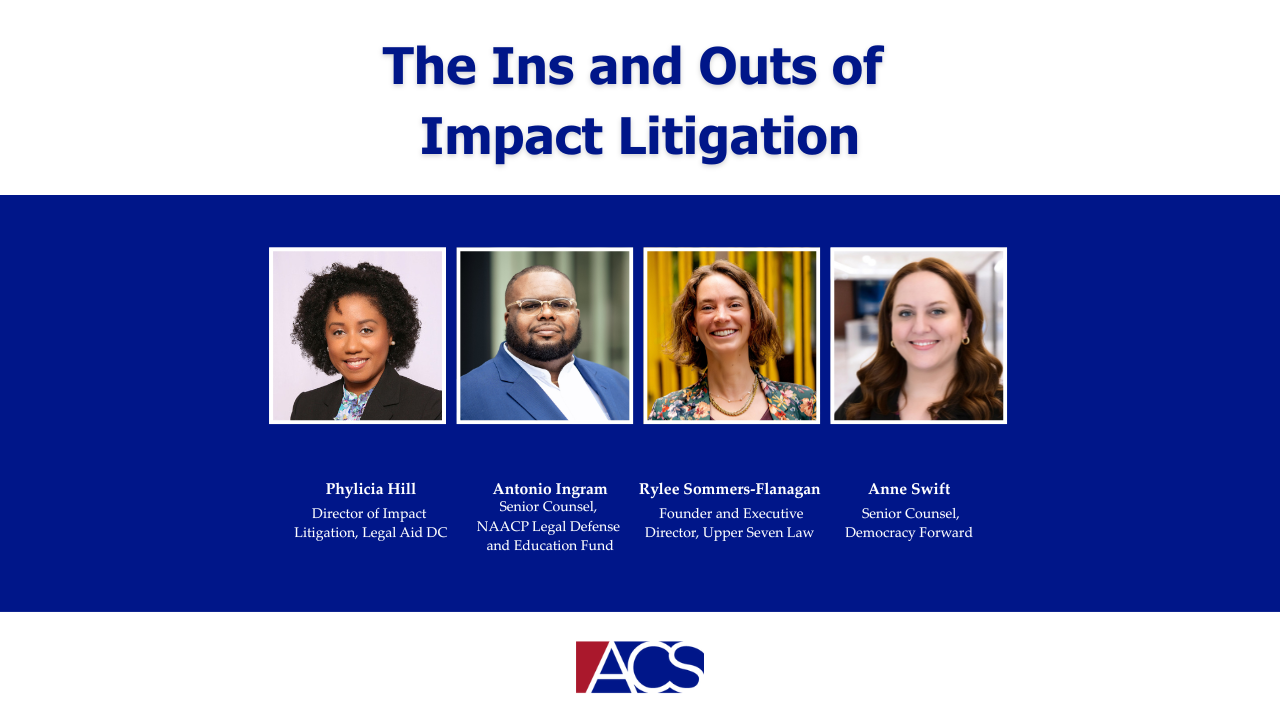 The Ins and Outs of Impact Litigation: How to Launch a Career Making ...